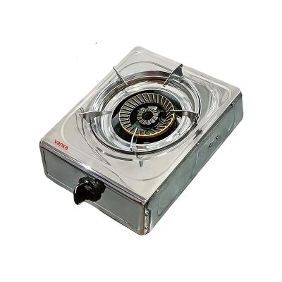 China Stainless Steel Single Burner Gas Stove Kitchen Tabletop Cooker for sale