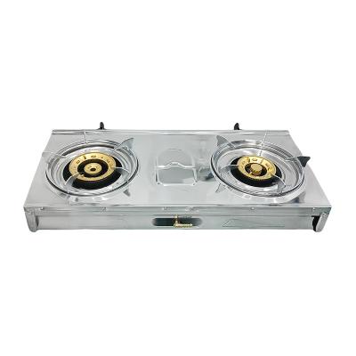 China Double Burner Tabletop Gas Stove Industrial Cooker Commercial Use for sale