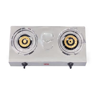 China Double Burner Tabletop Gas Stove for Commercial Kitchens for sale