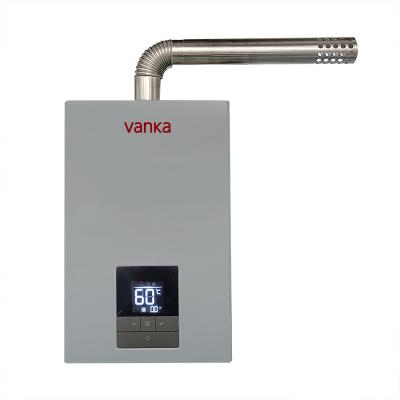 China 16L Tankless Constant Temperature Gas Water Heater Easy Installation No Bend Pipe Design for sale