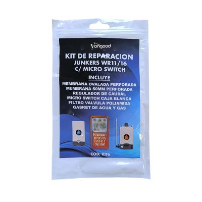 China Complete Flue Gas Water Heater Accessories Set with Diaphragm Thermostat Microswitch Sensor and Valve for sale