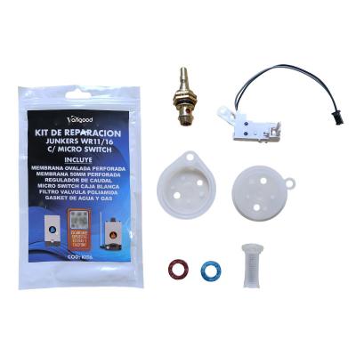 China Complete Flue Gas Water Heater Accessories Set with Diaphragm Thermostat Microswitch Sensor and Valve for sale