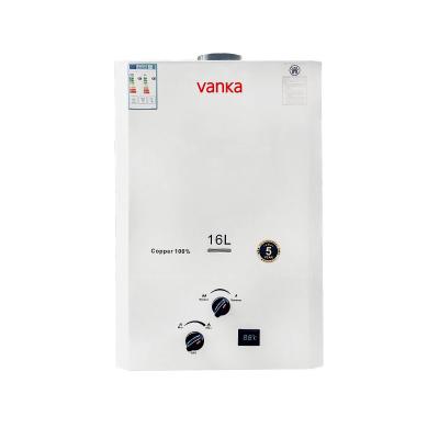 China Residential 16L Thermostatic Gas Water Heater Balanced Flue System Safe Direct Exhaust for sale