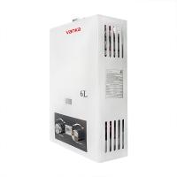 China 6L White Flue Heater Energy Efficient Compact Gas Water Heater 300x180x100mm for sale