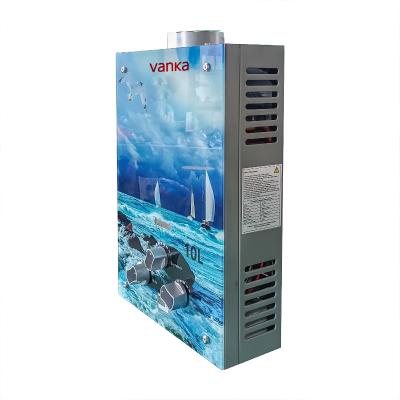 China Propane Portable Tankless Flue Gas Water Heater for Shower for sale