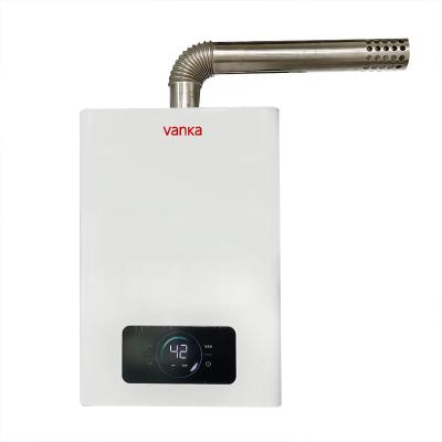 China 12L Tankless Thermostatic Water Heater Single Flue Pipe for sale
