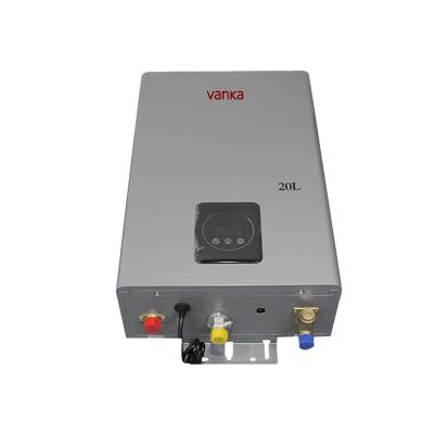 China Outdoor Instant Hot Water Solution 20L Lightweight Portable Gas Water Heater for sale