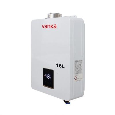 China Thermostatic Indoor Gas Water Heater 12L–18L Forced Exhaust Type for sale