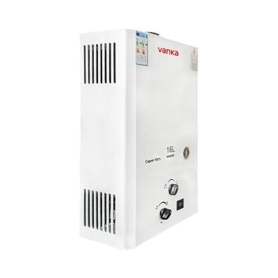 China 16L Residential Thermostatic Gas Water Heater with Balanced Flue & Direct Exhaust Safety System for sale