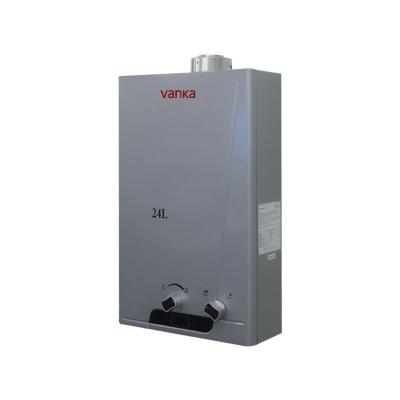 China 24L Tankless Gas Water Heater Instant Hot Water Compatible with LPG and Natural Gas Portable Design High Efficiency for sale