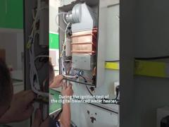 Полностью автоматический 16L внутренний газовый водонагреватель постоянная температура умный вентилятор принудительный