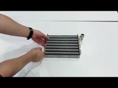 Scambiatore di calore per scaldabagno per design standard da 13-16L con rame di alta qualità C1220 e pressione nominale di 0,8 MPa