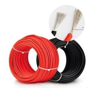 China outdoor use 4mm2 solar cable cooper wire insulation anti-aging 30 years life warranty 2.5mm2 6mm2 10mm2 25mm2 AC DC cable wire for sale