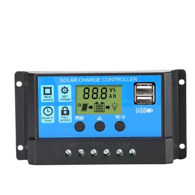 China 12V/24V 10A 10amp pwm solar charge controller for srne off grid solar charge inverters 20A 30A 40A 50A 60A for sale