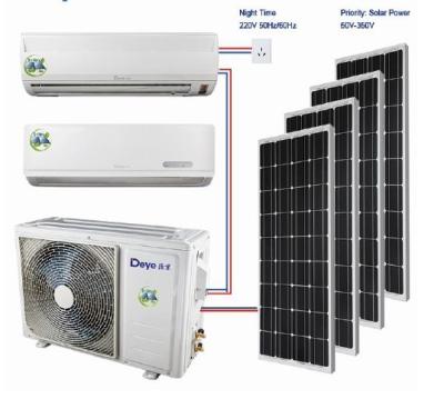 China Off grid 9000btu 1hp 0.75ton solar air conditioner battery for backup for sale