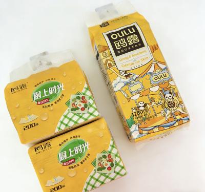 China Wholesale OEM Natural Bamboo Pulp Soft Eco-Friendly 2 Ply Highly Absorbent Disposable Kitchen Paper Towel Home Cleaning Roll for sale