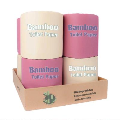 China Wholesale Cheap 2 3 4 Ply Toilet Tissue Individual Paper Wrapped Bamboo Toilet Paper for sale