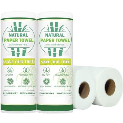 China Recyclable Eco-friendly Bamboo Reusable Soft and Strong Kitchen Paper Towels for sale