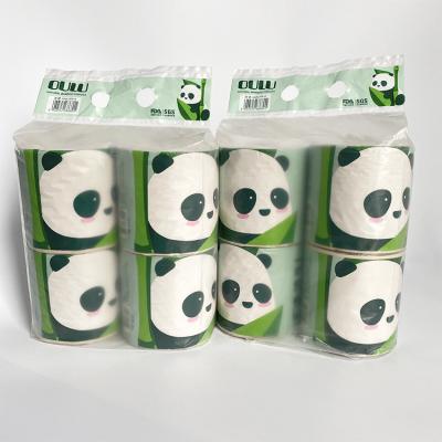 China Portable RV Toilet Paper Roll Strong Oil Absorption Recycled Soft Toilet Paper with Plain Embossing for sale