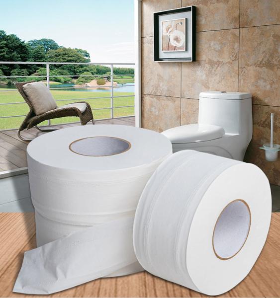 Quality No Fluorescent Agent Virgin Bamboo Pulp Jumbo Roll Toilet Tissue for sale