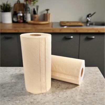 China Hot Sale OEM Disposable 2-Ply Mega Kitchen Tissue Roll Paper Towel for sale