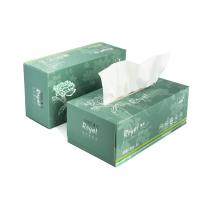 China Soft Printed Bamboo Facial Tissue Box Style for sale