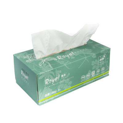 China Direct Sale Customized Portable Eco-Friendly Luxury Disposable Box Tissue Original Virgin Bamboo Pulp Antibacterial Soft Plastic for sale