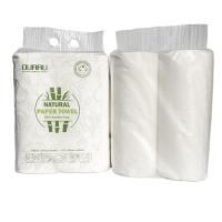 Quality Popular Promotional Simple Recyclable Bamboo 2 Rolls Pack Clean Kitchen Paper for sale