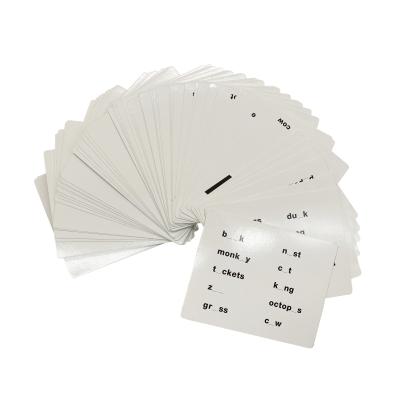 China Factory Customized Cheap Children Learning Card Printing Kids Educational Learning Card Playing Game Cards Flash Card for sale