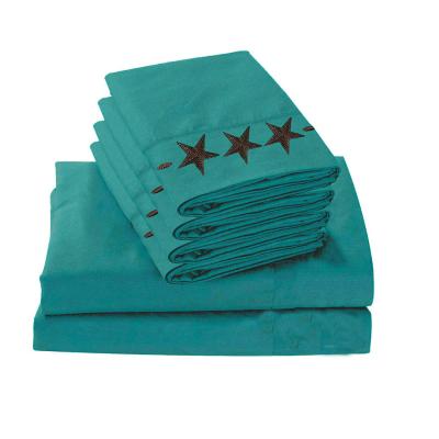 Cina Western Peak 6pcs ricamo stella carta set lavabile macchina lavaggio 100% poliestere in vendita