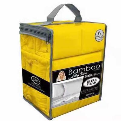 Cina Standard Nazionali Di Grado Di Colore Difficile Bambù Serie 2200 Set di fogli di microfibra spazzolato 6pcs in vendita