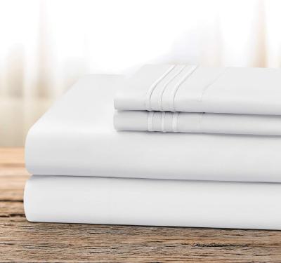 Cina Super Soft 200TC Microfiber Embroidery Sheets Set per tasche profonde e resistenza al decolorazione in vendita