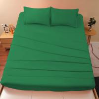 China Embroidery Two Lines Bed Sheet Set 4pcs for USA 100% Polyester Microfiber Material for sale
