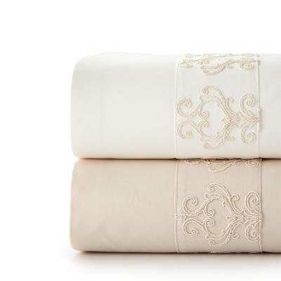 Cina 40 Tissu Count Lace Hem Luxury Sheet Set 4pcs Polyester Microfiber in vendita