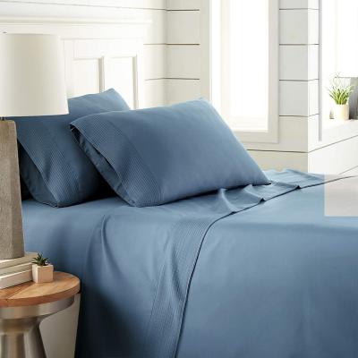 Cina Trasforma la tua camera da letto con il set di lenzuola in microfibra piatta 133 * 60 densità di tessuto in vendita