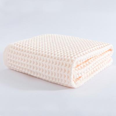 中国 柔らかい綿 ワッフル 織布毛布 1pc 量 洗って染めた 赤ちゃんにぴったり 販売のため