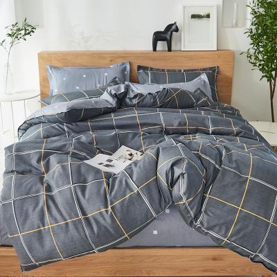 Cina 100% tessuto di poliestere King Size biancheria da letto Set con copertura di copriletto e lenzuola piatta in vendita