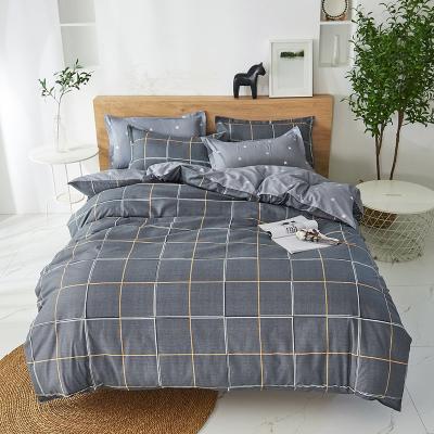 Cina 100% tessuto di poliestere King Size biancheria da letto Set con copertura di copriletto e lenzuola piatta in vendita