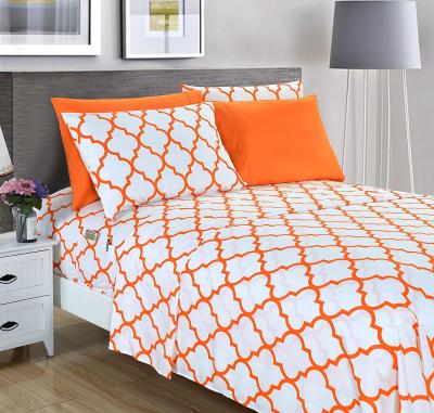 Cina Set di lenzuola da letto personalizzato di lusso di 4 pezzi con 300 fili in vendita