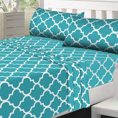 Cina Set di lenzuola da letto personalizzato di lusso di 4 pezzi con 300 fili in vendita