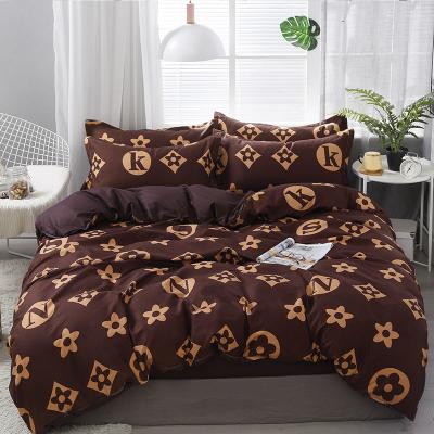 China Set de roupa de cama africana de quarto com 300tc de contagem de fios e impressão personalizada de padrões de folhas à venda