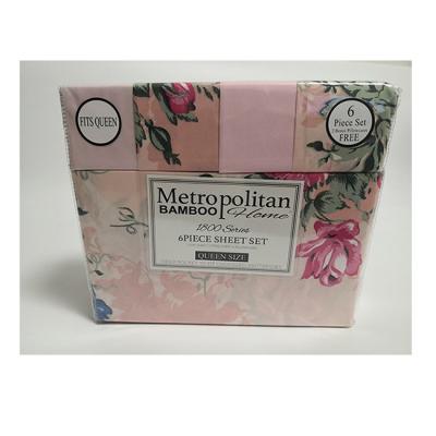 China 6PCS Print Microfiber Fabric Bedding Sheet Set in 100% Polyester at Good and Packing for sale