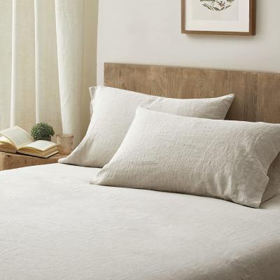 Cina Pietra grandezza regina biancheria da letto francese lavata Set di 4 biancheria da letto 100% lino puro stile Europa in vendita