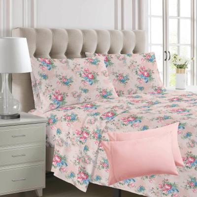 Cina Stoffa da letto in microfibra stampata al 100% in poliestere per regina e re taglia 6pcs in vendita