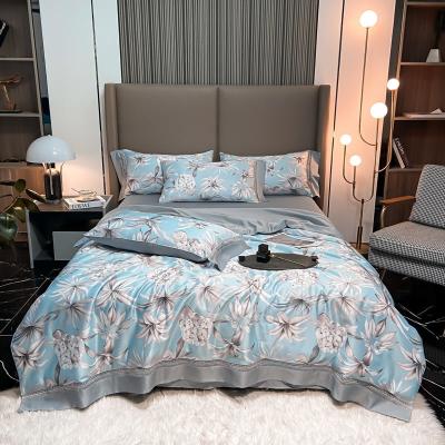 Cina Set di lenzuola per camera da letto Set di cuscino 100% Lyocell Set di lenzuola stampata digitalmente 2022 in vendita