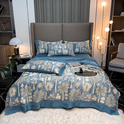 Cina Set di lenzuola per camera da letto Set di cuscino 100% Lyocell Set di lenzuola stampata digitalmente 2022 in vendita