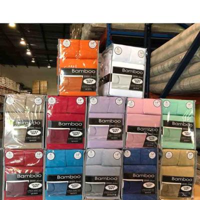 China Set de roupas de cama ultra fina com alta contagem Folha macia 4 peças para casa em cores personalizadas à venda