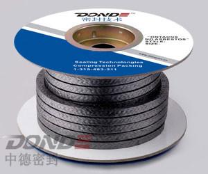 China Expanded graphite braided packing for sale