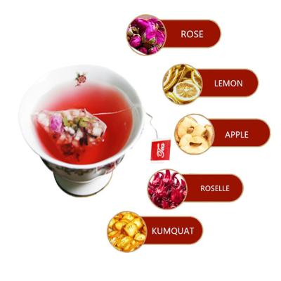 China Private Label OEM Detox Herbal Tea with Vitamin C Rich Ingredients for Skin Tone Maintenance for sale