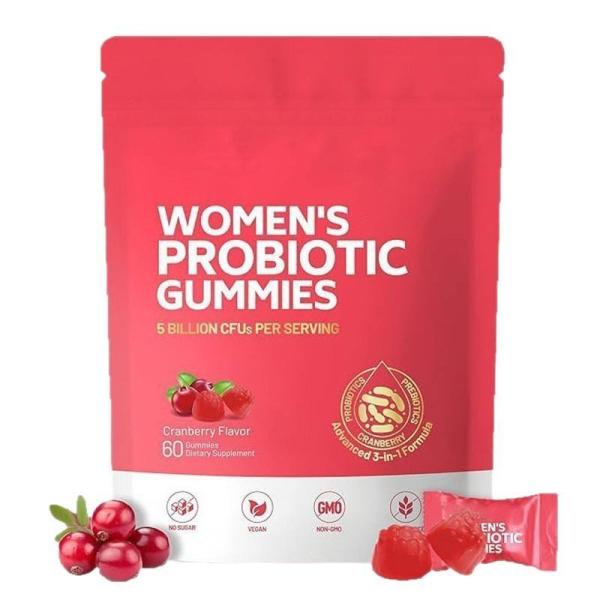 Quality Custom Vegan Non GMO Gluten Free Probiotic Gummies For Women'S Gut Health for sale
